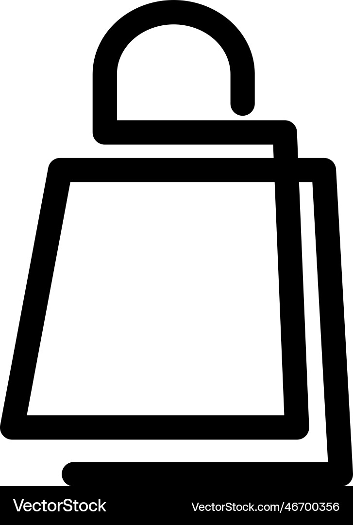 Shopping bag logo icon design template isolated Vector Image