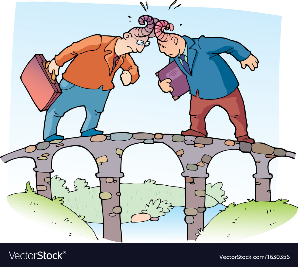 Two Rams Royalty Free Vector Image - VectorStock