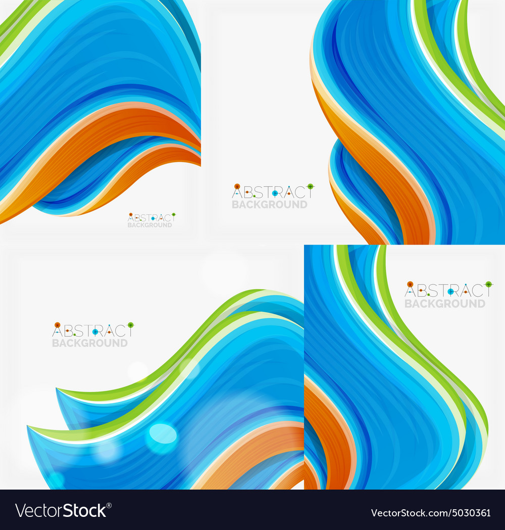 Abstract realistic solid wave background Vector Image