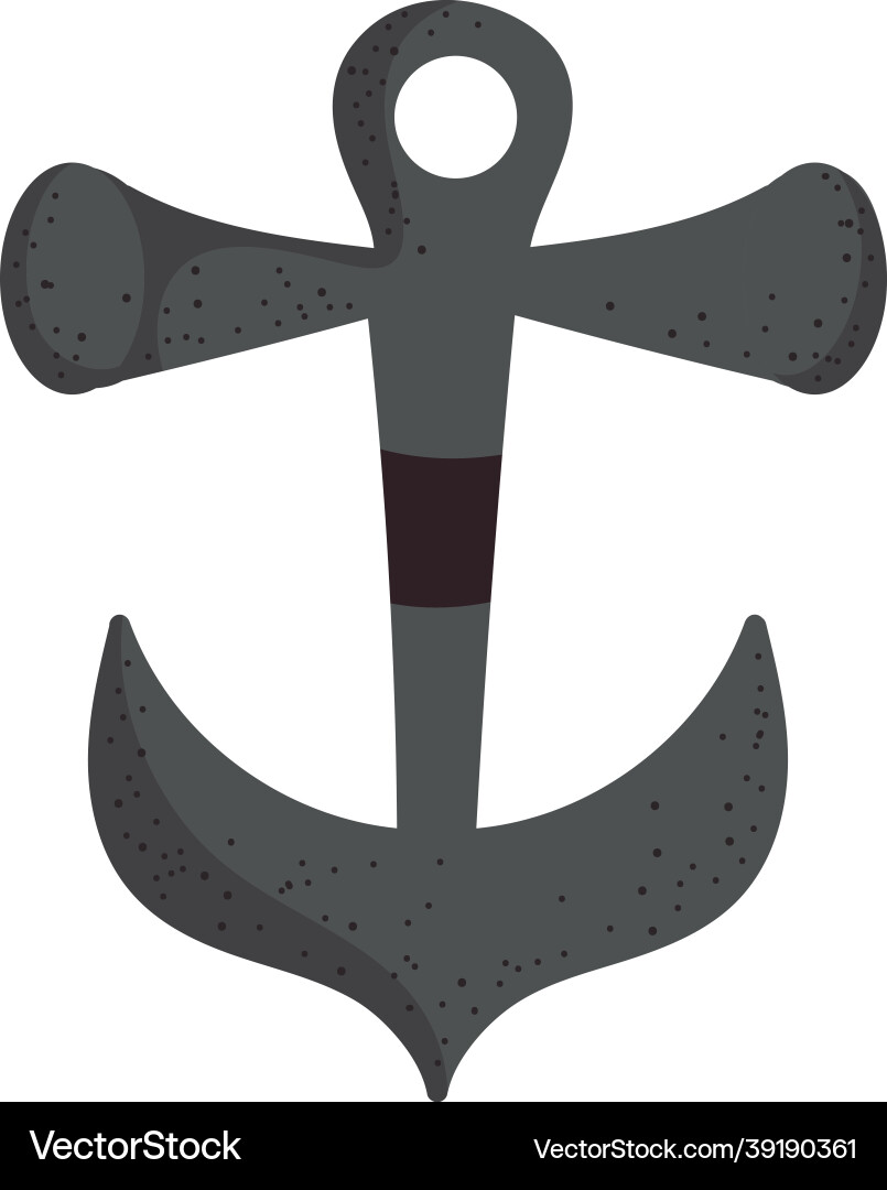 Anchor nautical sign Royalty Free Vector Image