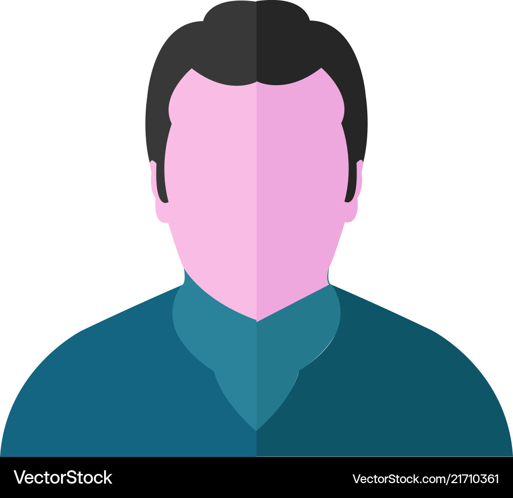 Avatar icon man symbol Royalty Free Vector Image