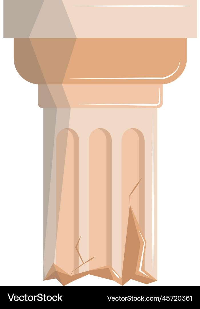 Classic column greek culture Royalty Free Vector Image