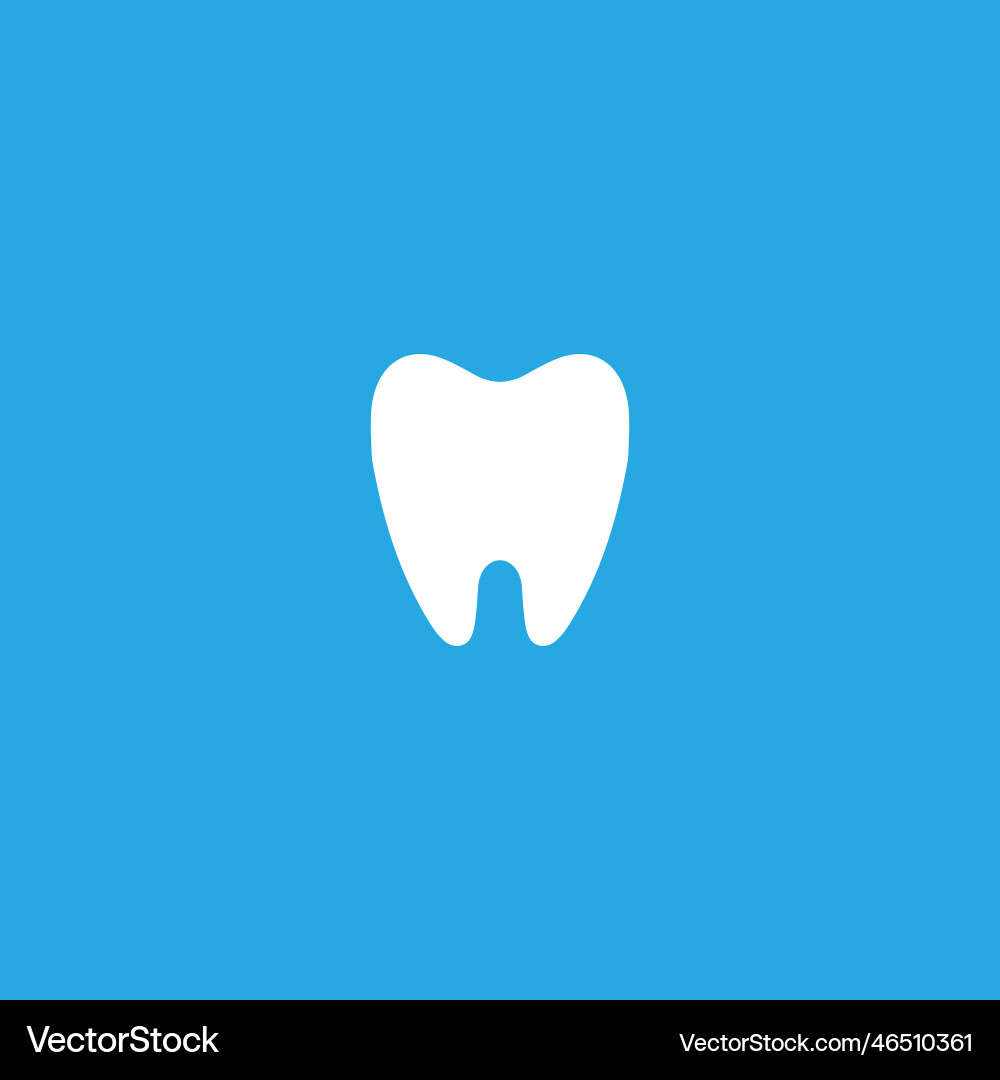 Dental care clean white teeth logo design Vector Image