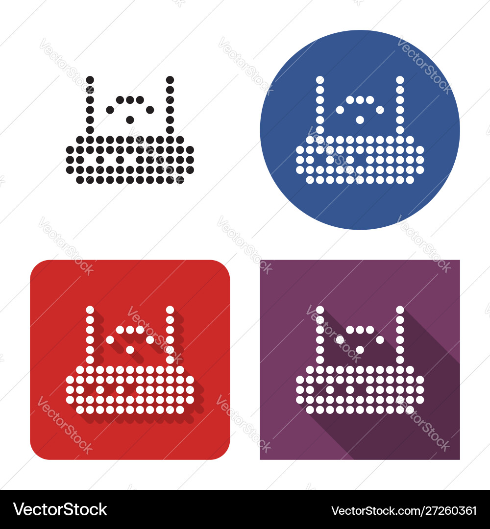 Dotted icon wireless fidelity router in four Vector Image