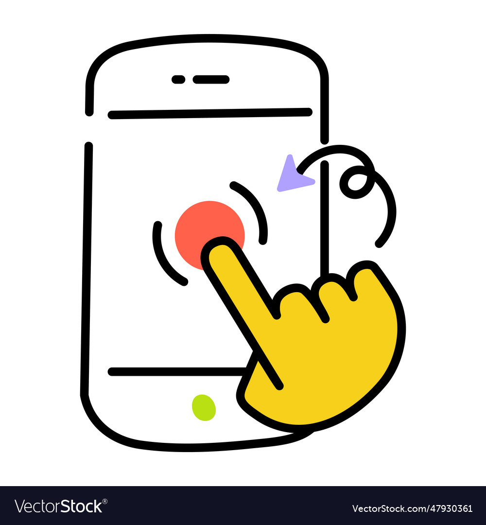 Touch screen Royalty Free Vector Image - VectorStock