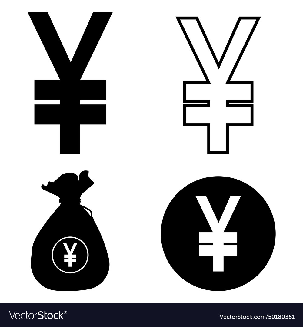 Yen currency icon Royalty Free Vector Image - VectorStock