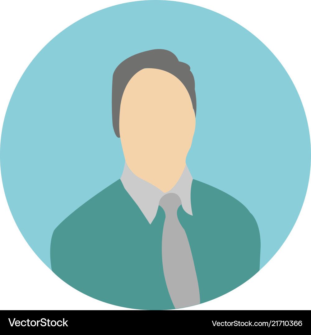Avatar icon man symbol Royalty Free Vector Image