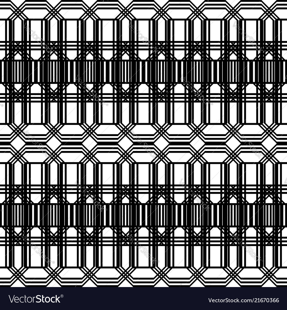 Design seamless monochrome geometric pattern Vector Image