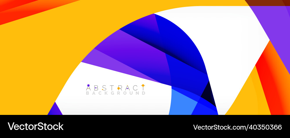 Geometric abstract background - multicolored Vector Image