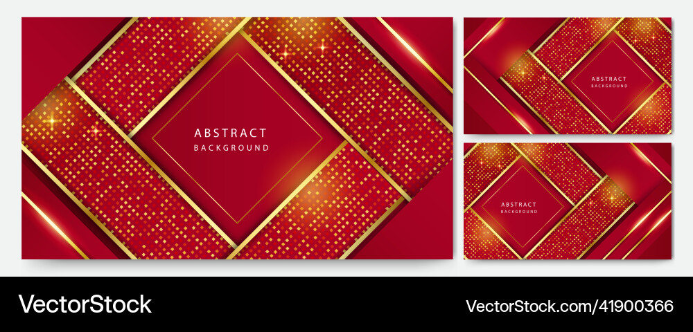 Luxury red gold background elegant business Vector Image