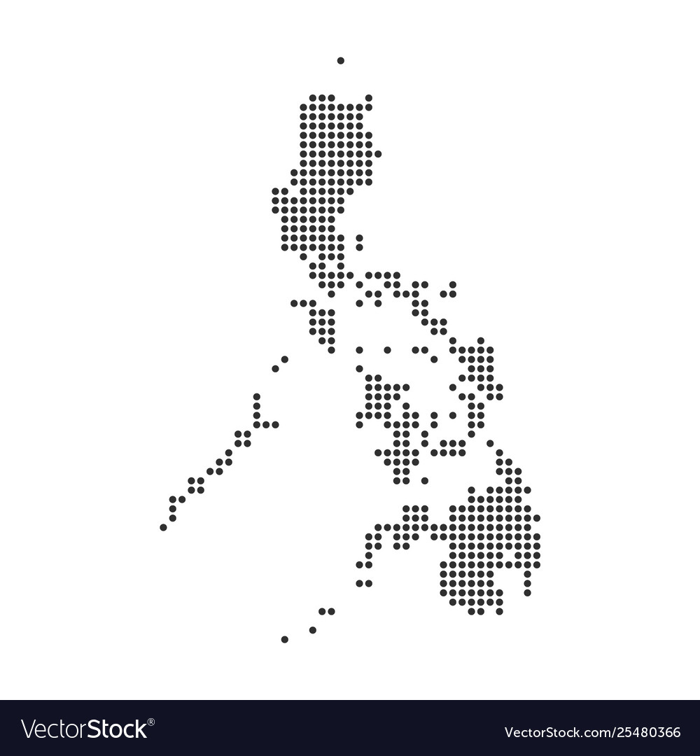 Map with dot Royalty Free Vector Image - VectorStock