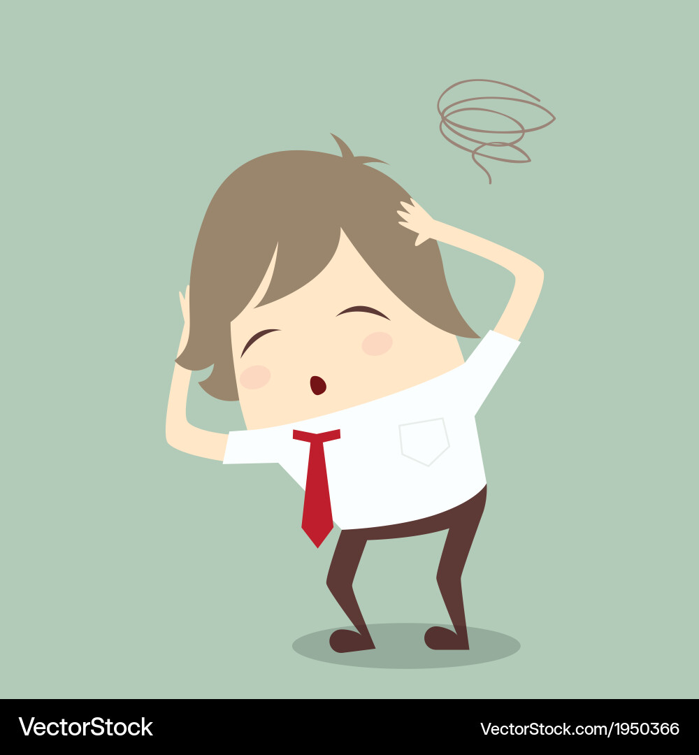 Popular businessman serious stress concern confuse