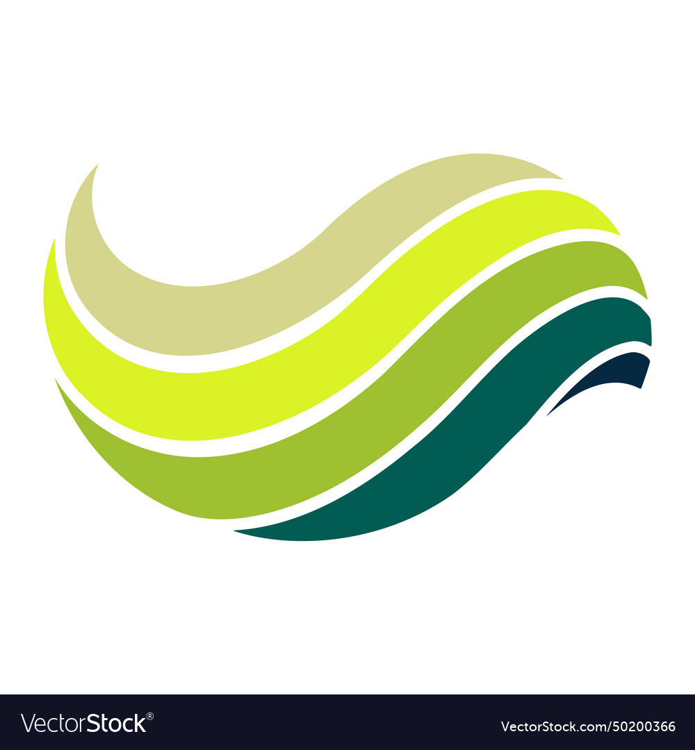 Simple abstract company logo Royalty Free Vector Image