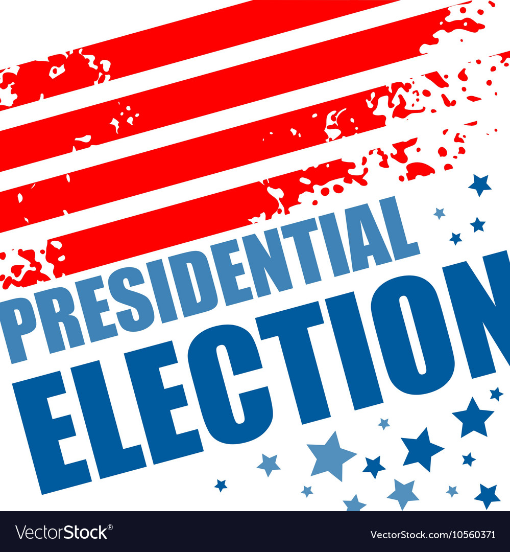 2016 usa presidential election poster Royalty Free Vector