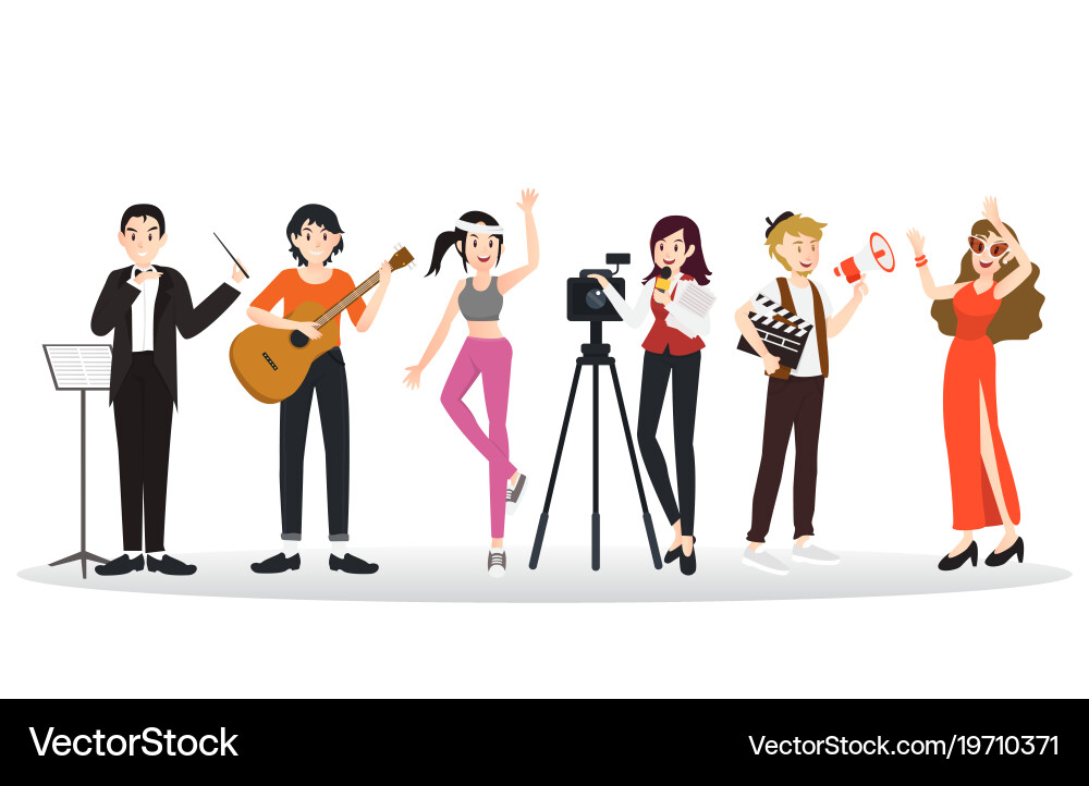 Collection of different career professions Vector Image