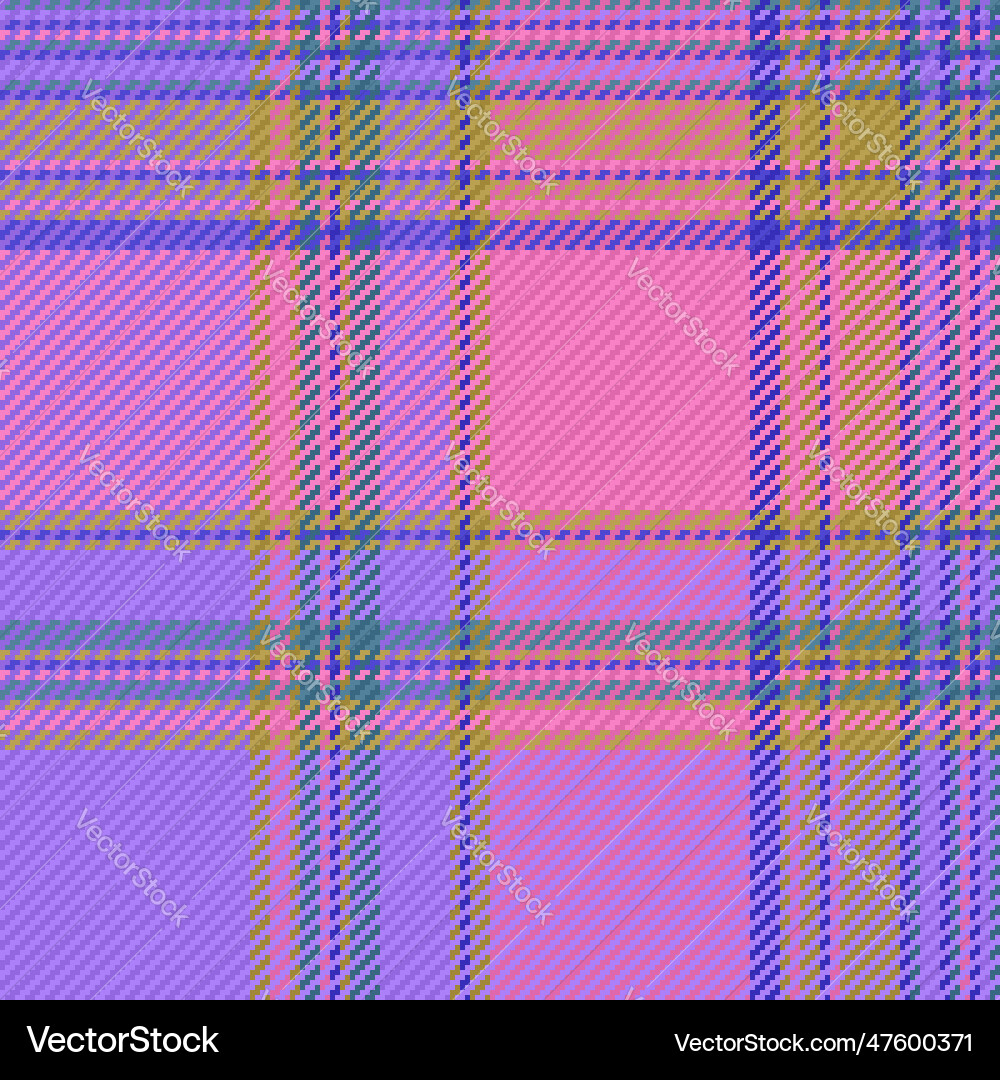 Seamless background textile of check fabric Vector Image