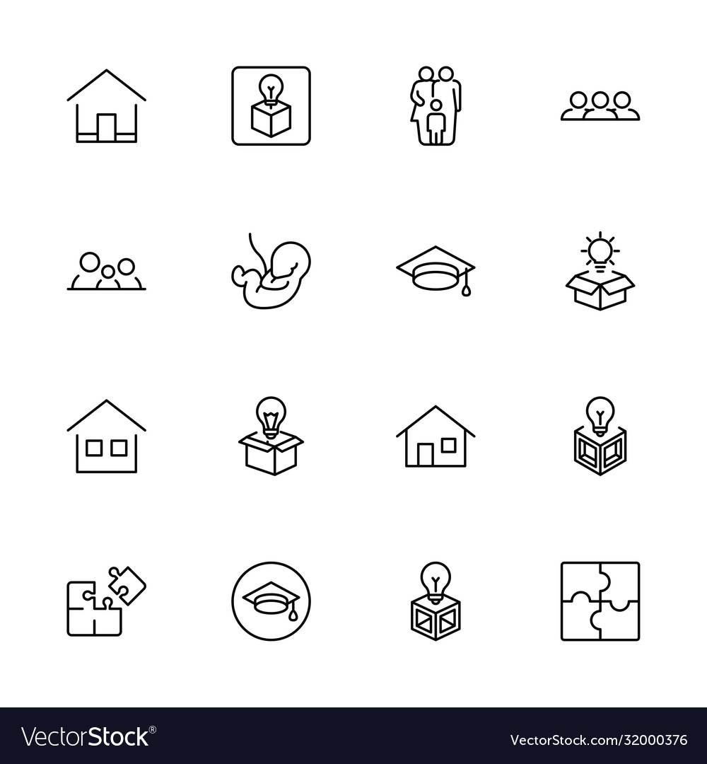 Core values icon set Royalty Free Vector Image