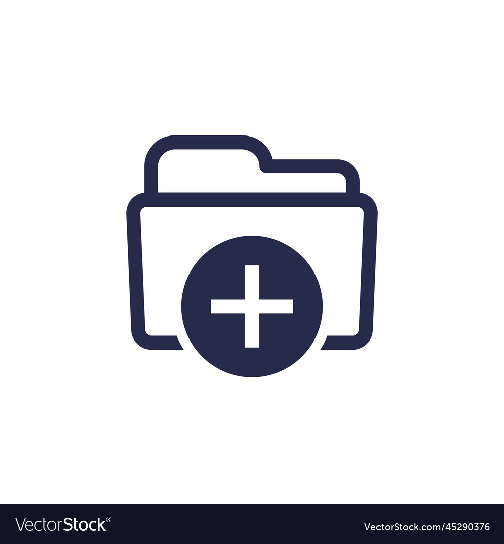 Create new folder icon Royalty Free Vector Image Create new folder icon Royalty Free Vector Image