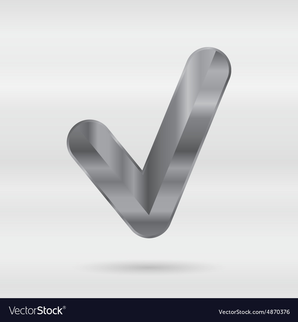 Punctuation mark - check Royalty Free Vector Image