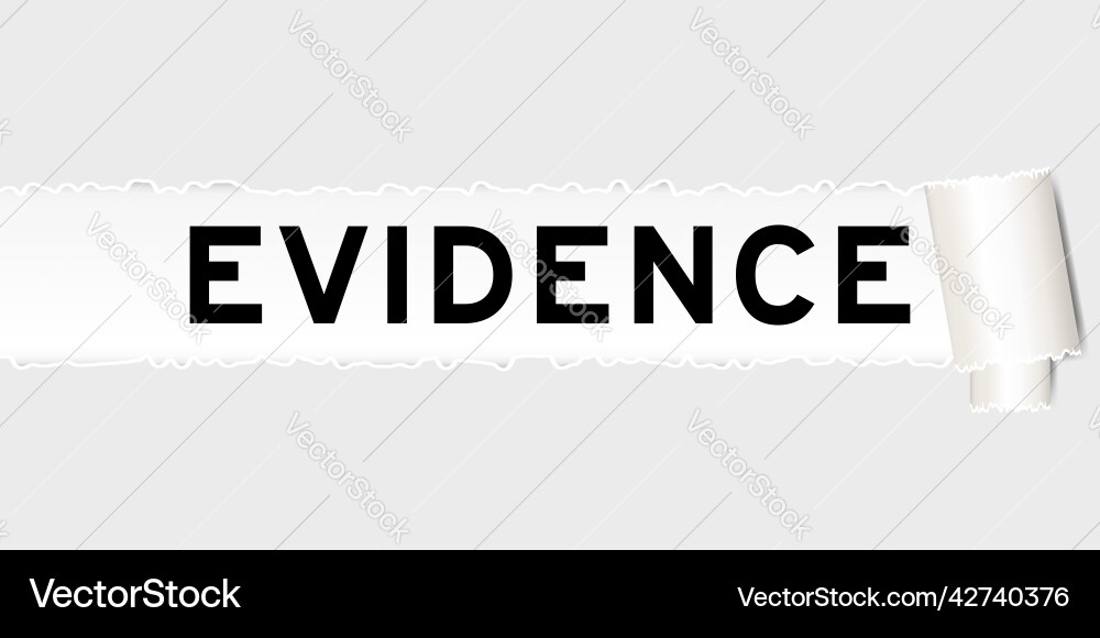 Ripped gray paper background that have word Vector Image