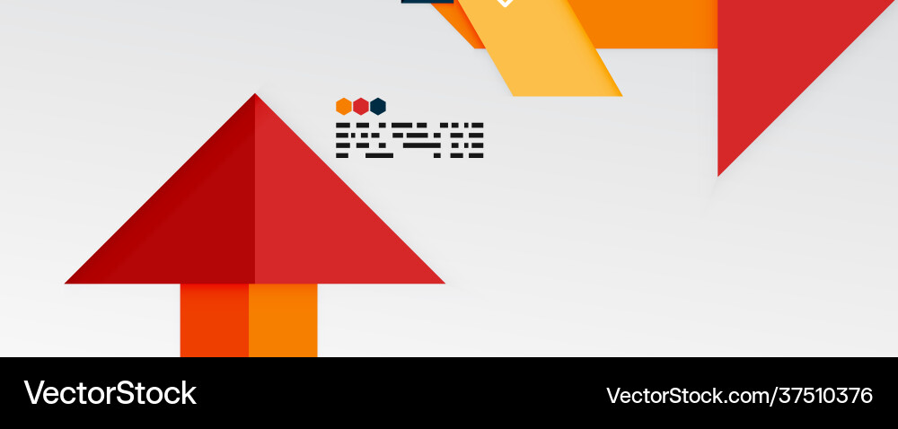 Shiny color triangles and geometric shapes Vector Image