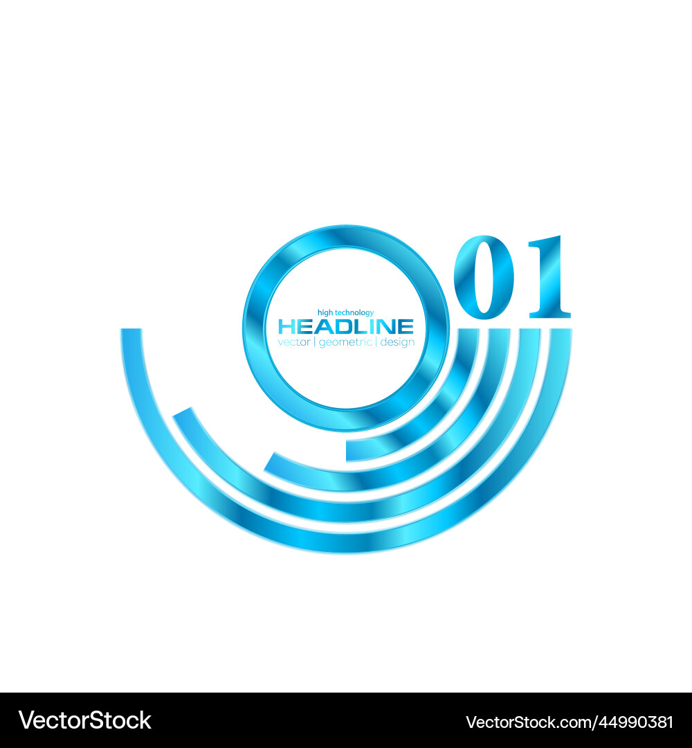 Abstract bright blue branding logo background Vector Image