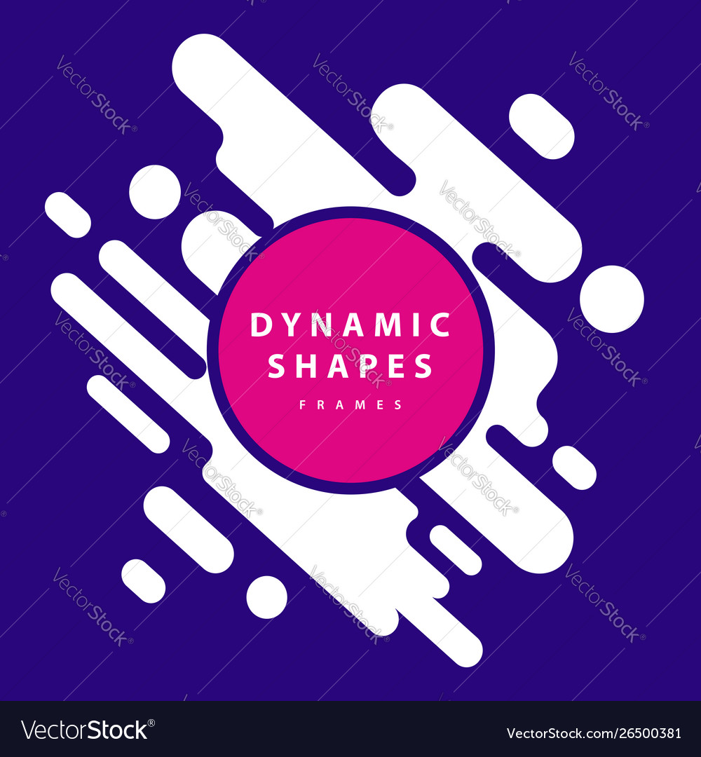 Abstract flat dynamic frames background Royalty Free Vector