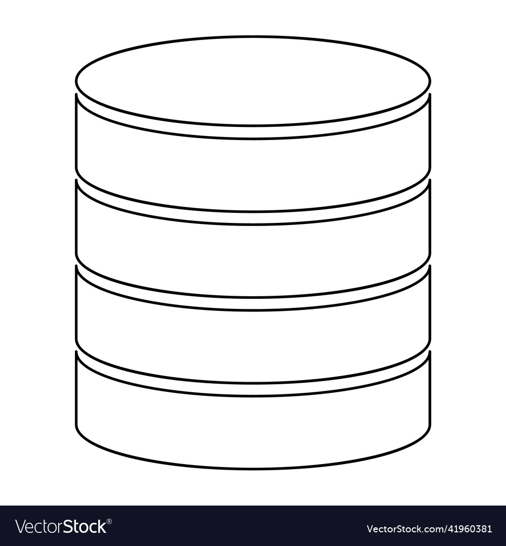 Database storage icon internet network server Vector Image