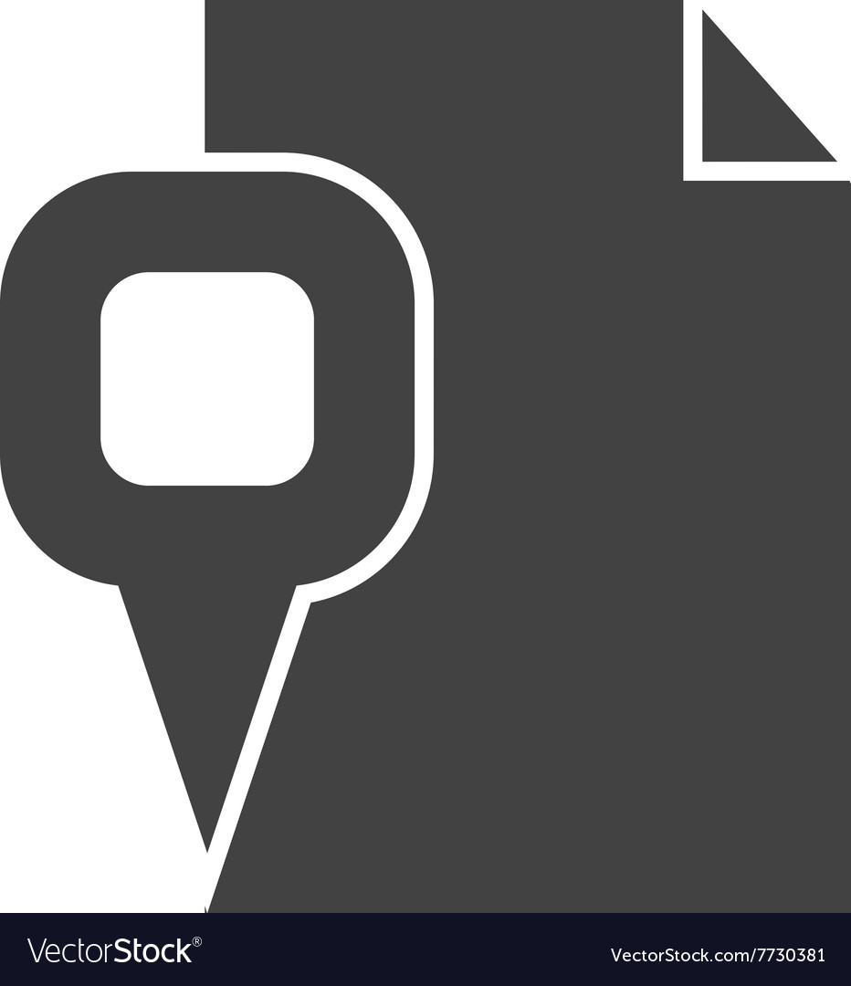 Document location Royalty Free Vector Image - VectorStock