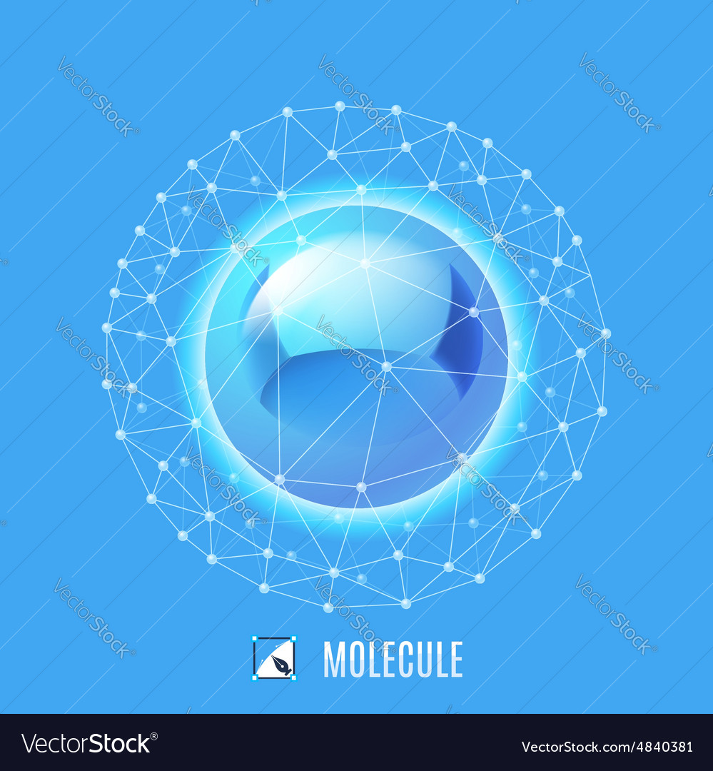 Molecular structure Royalty Free Vector Image - VectorStock