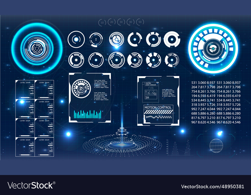 Radar visualization Royalty Free Vector Image - VectorStock