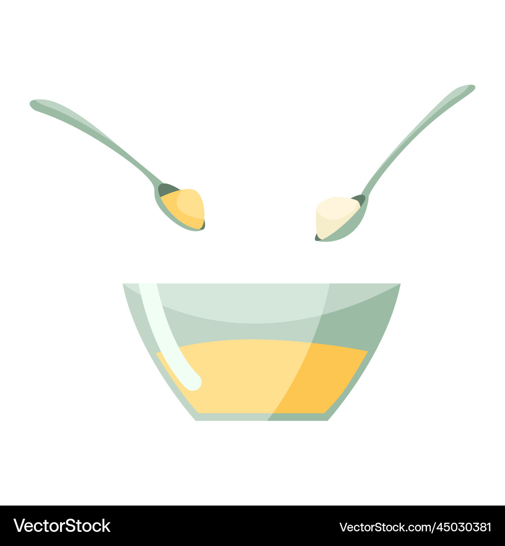 Step by preparation cake sweet bakery or cooking Vector Image