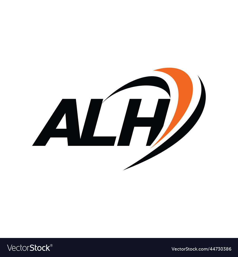 Alh monogram logo Royalty Free Vector Image - VectorStock