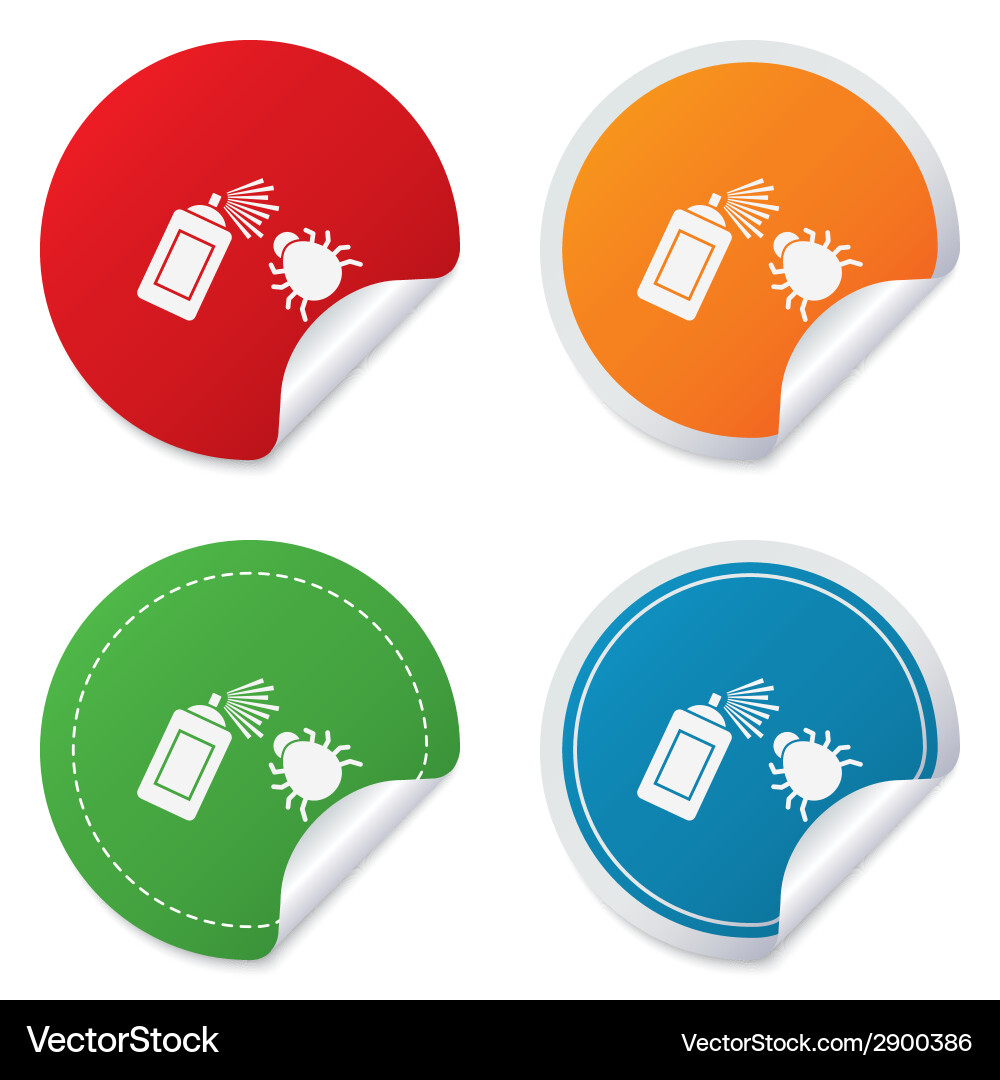 Bug disinfection sign icon fumigation symbol Vector Image