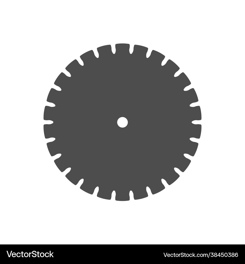 Metal disc for hand circular saw on white Vector Image