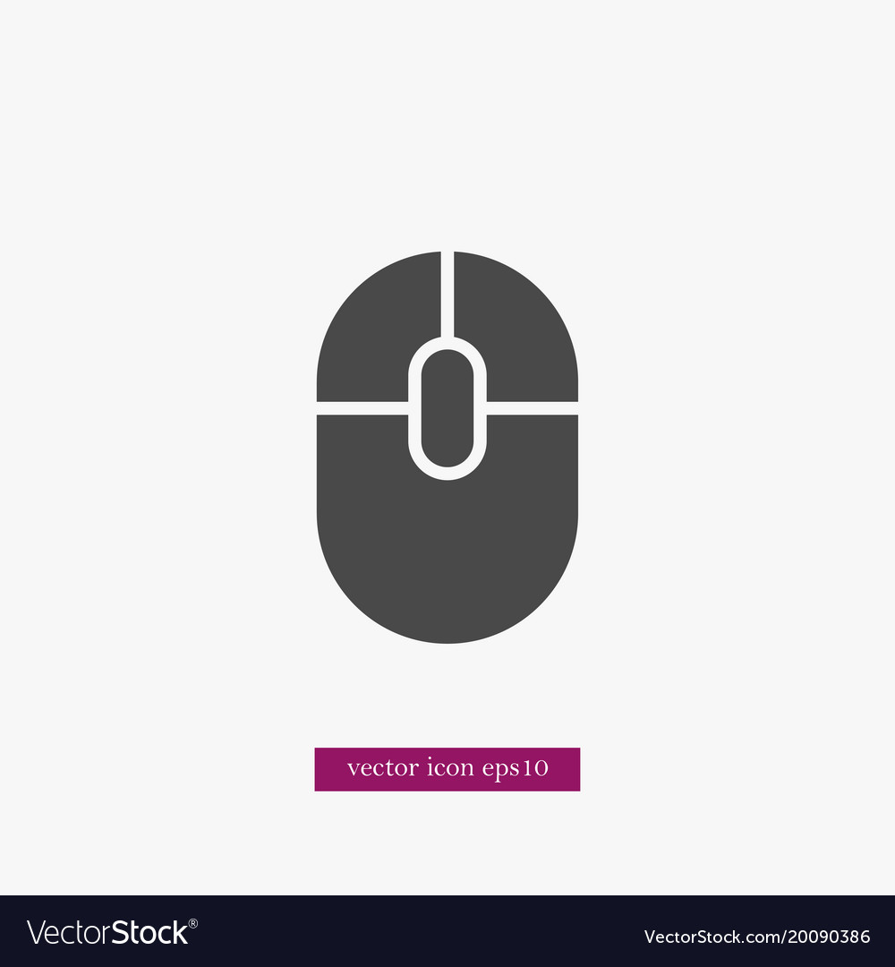 Mouse icon simple Royalty Free Vector Image - VectorStock