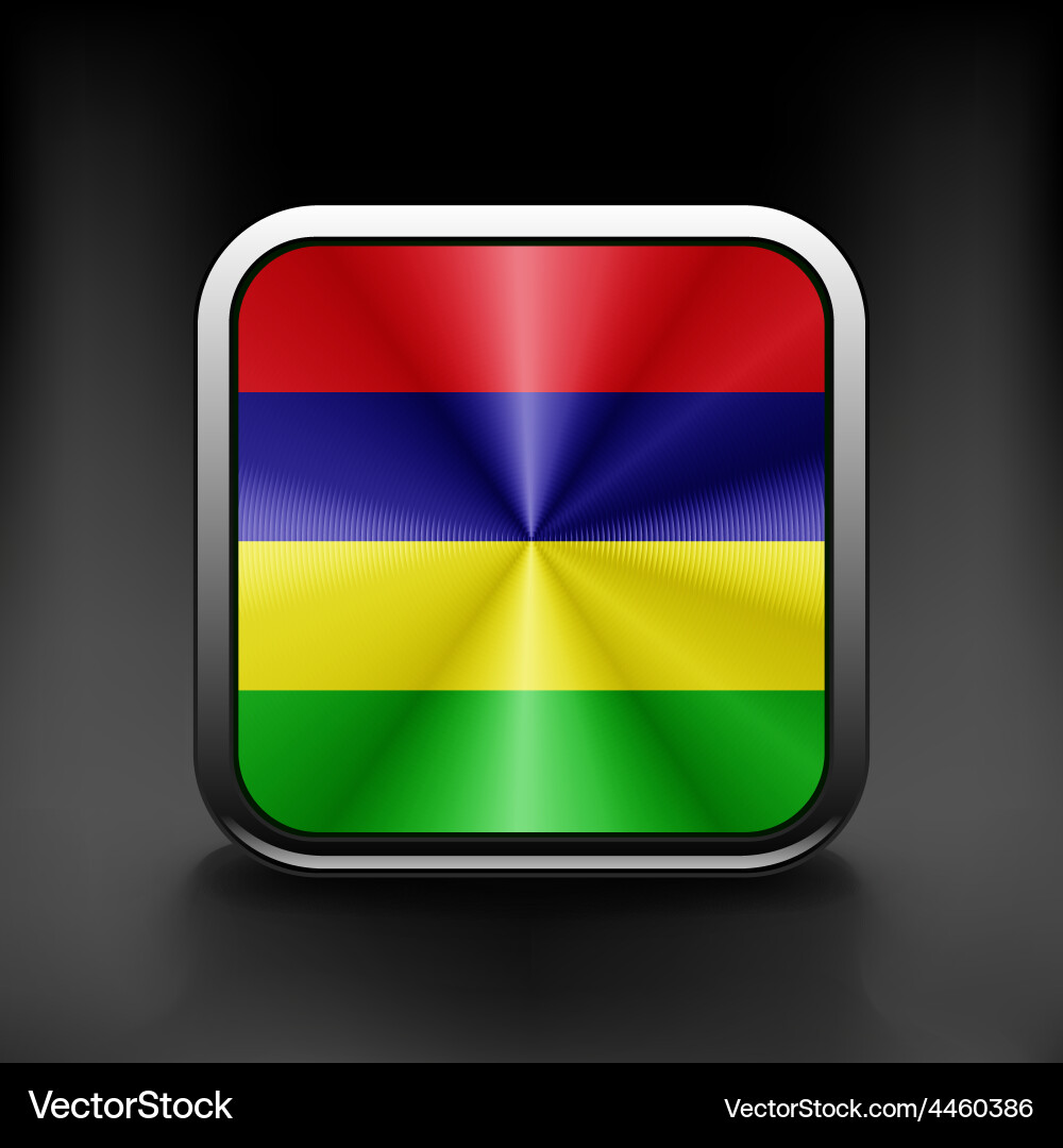 Original and simple mauritius flag official colors