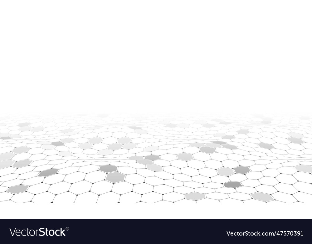 Background consisting of set of hexagonal cells Vector Image