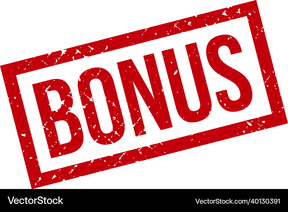 Bonus rubber grunge stamp seal Royalty Free Vector Image