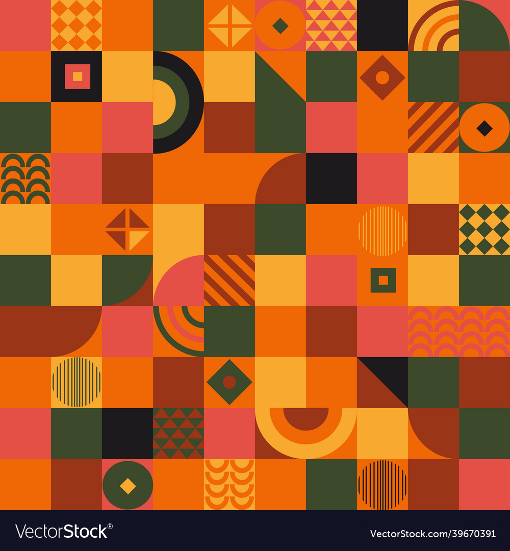 Ethnic geometric pattern background Royalty Free Vector