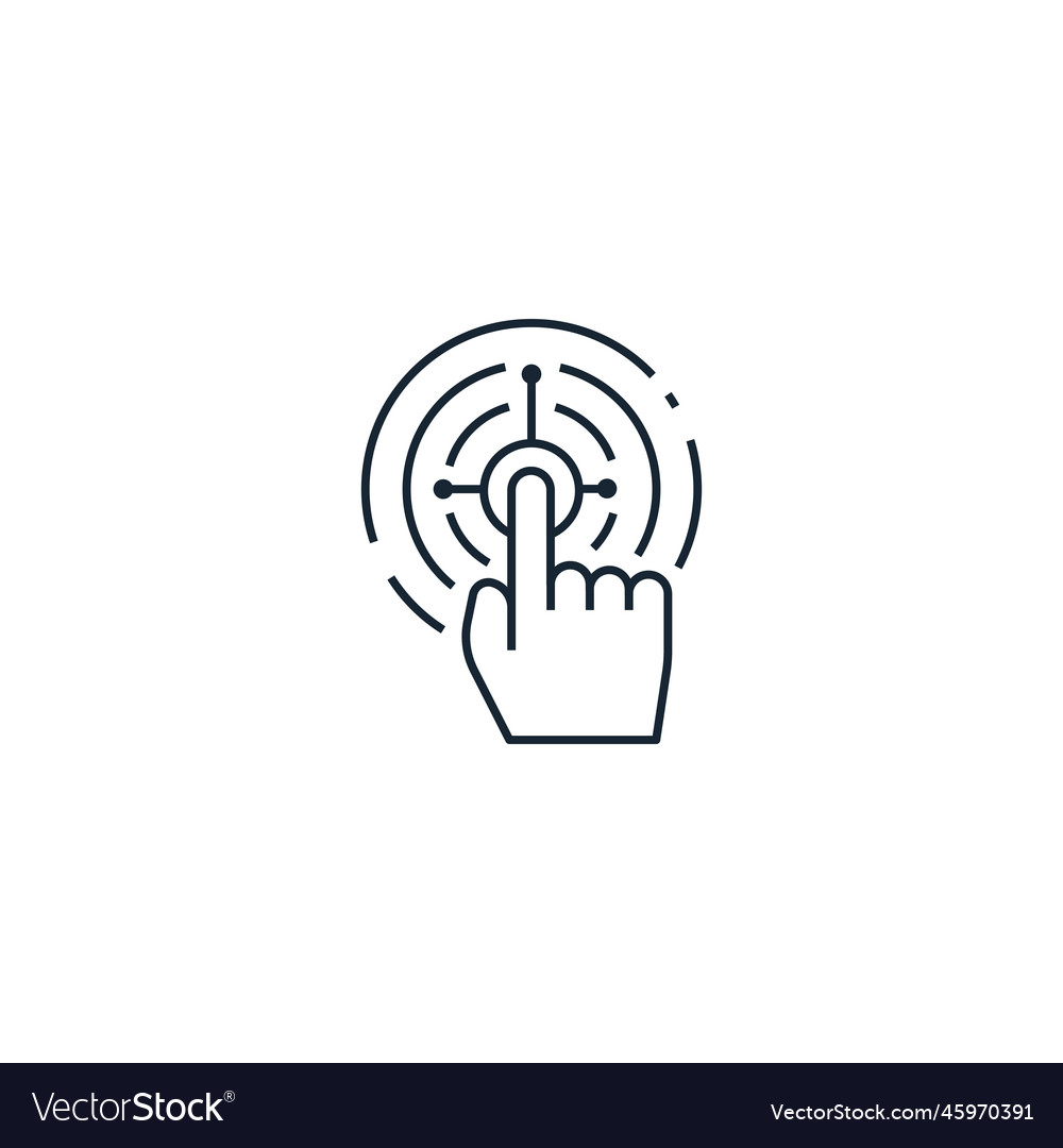 Interaction creative icon from augmented reality Vector Image