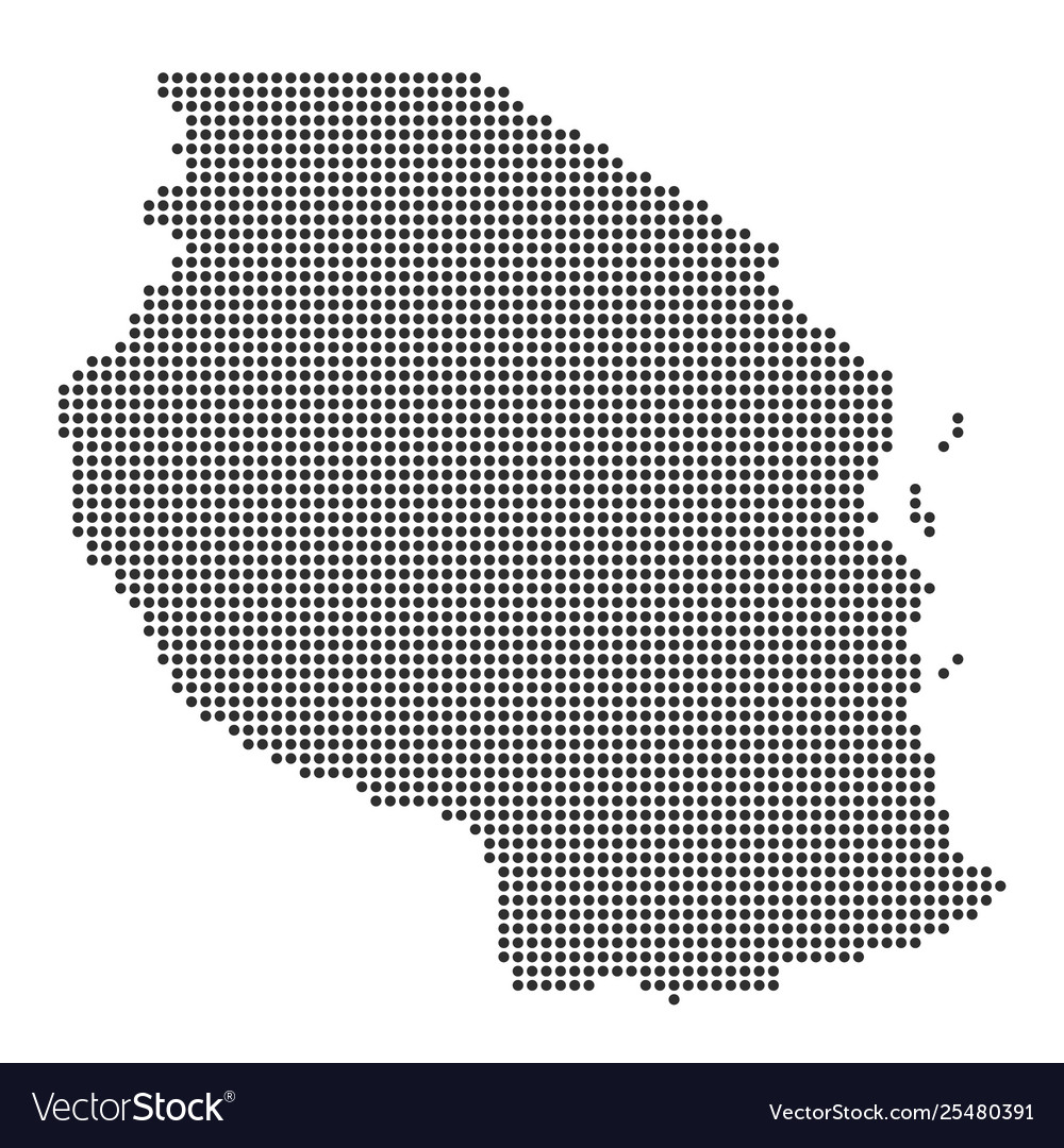 Map with dot Royalty Free Vector Image - VectorStock