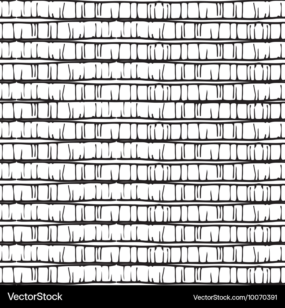 Seamless hand drawn pattern with stripes Vector Image