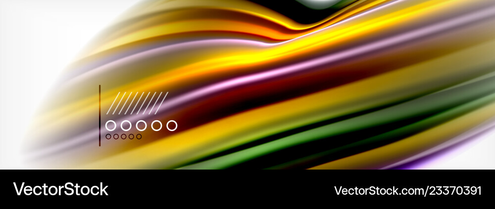 Smooth liquid blur wave background color flow Vector Image