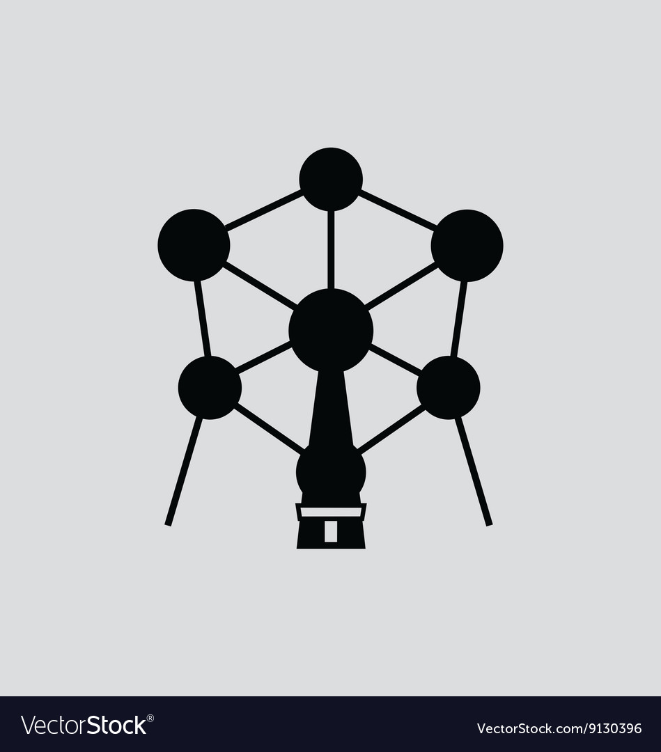 Atomium Brussel Royalty Free Vector Image - VectorStock