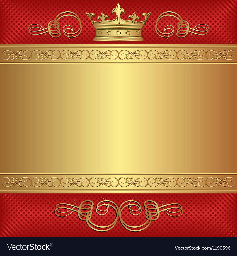 Background with crown Royalty Free Vector Image