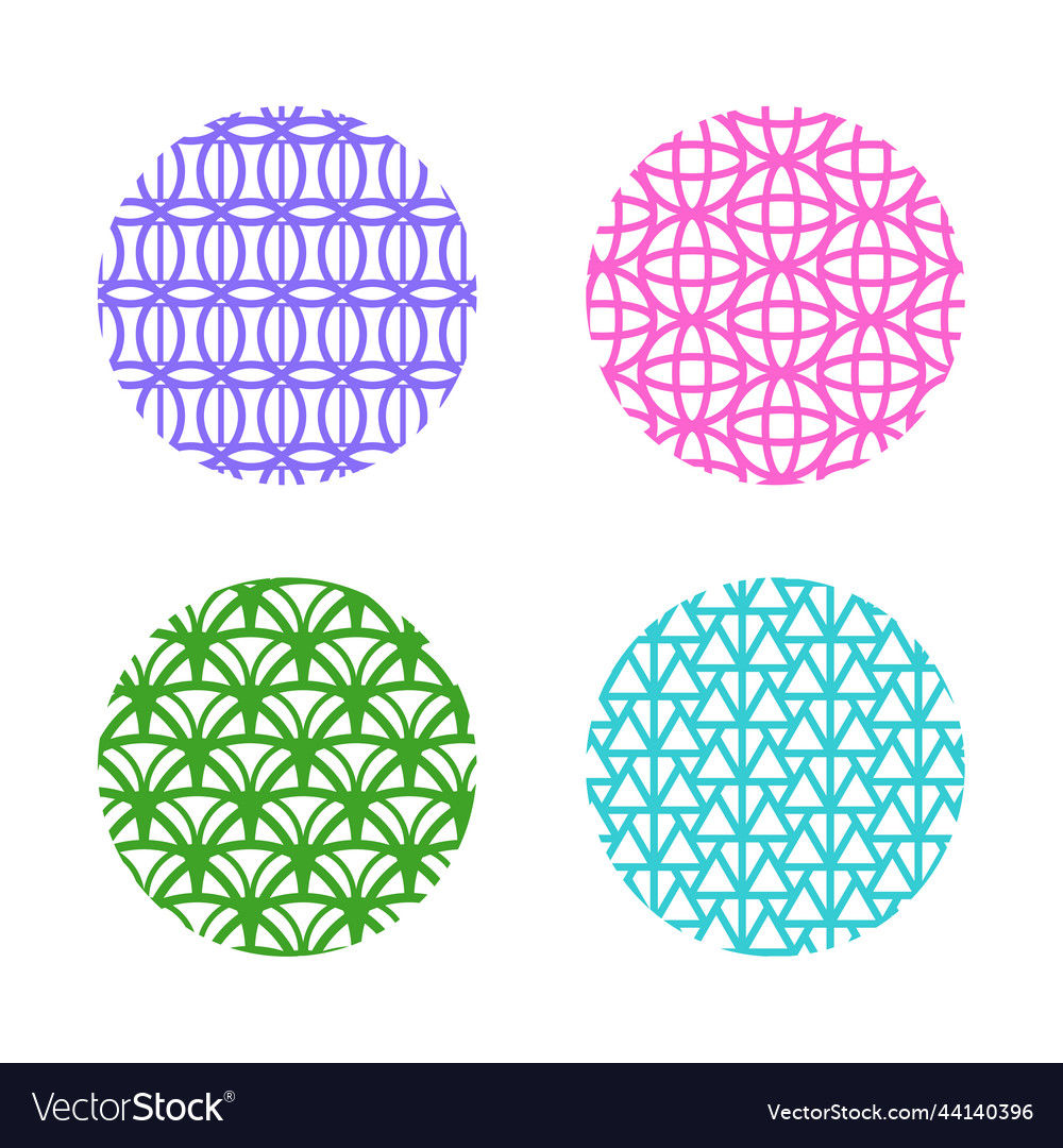 Circle line background pattern for the design Vector Image