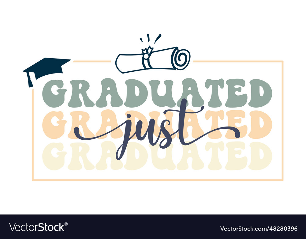 Graduated Royalty Free Vector Image - VectorStock