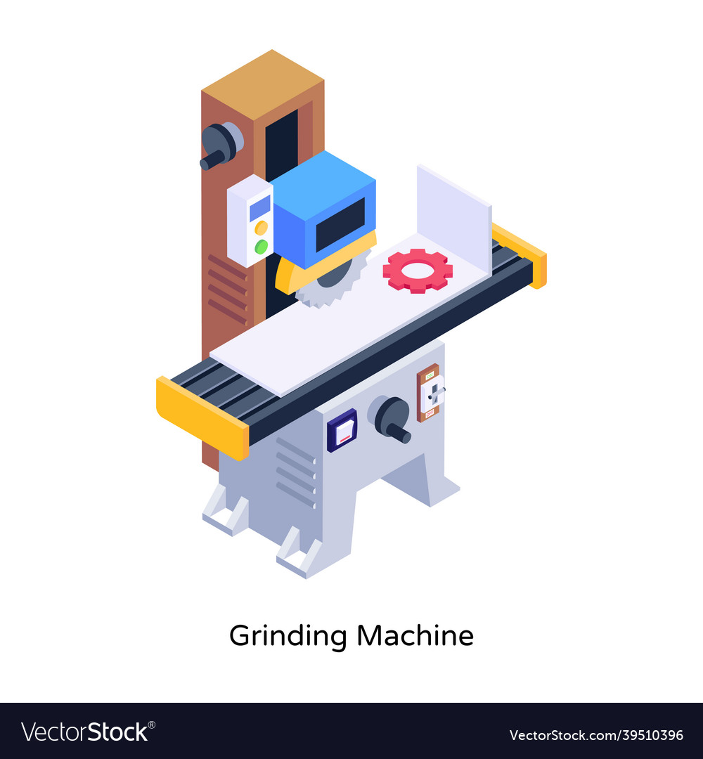 Grinding machine Royalty Free Vector Image - VectorStock