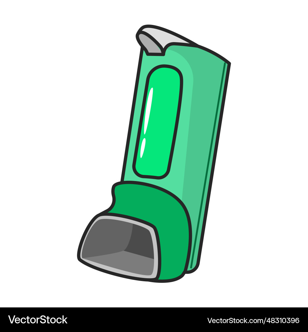 Inhaler iconcolor logo isolated on white Vector Image